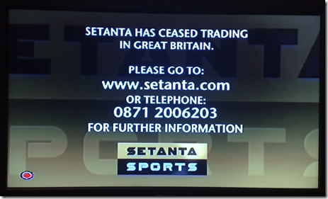 The End of Setanta Sports: Live Blog ~ BrokenTV